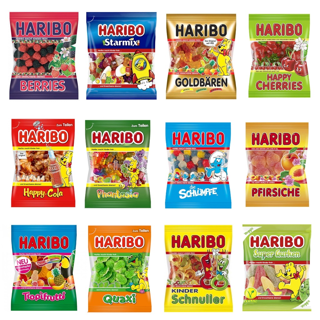HARIBO THE ORIGINAL CLASSIC GUMMY BEAR / GOLDBEAR / WORM TRADITIONAL ...
