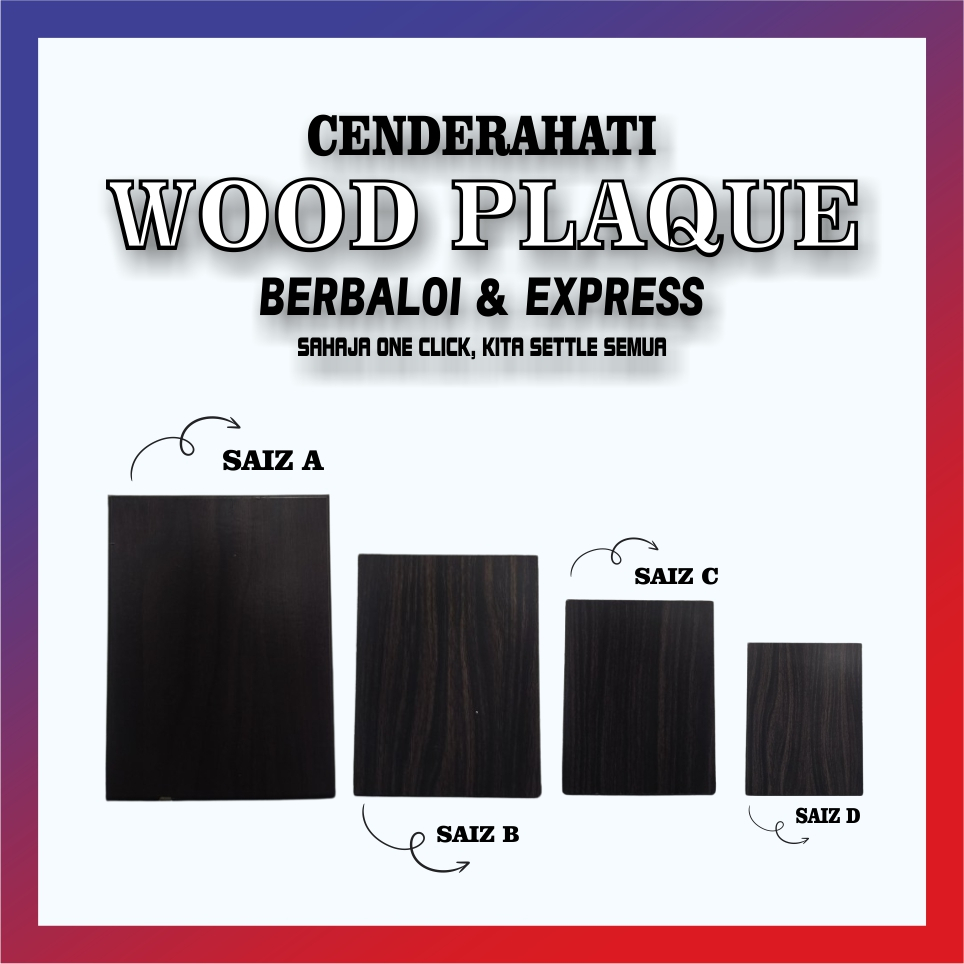 [EXPRESS] Custom Design Wooden Plaque (Cenderahati, Hadiah untuk ...