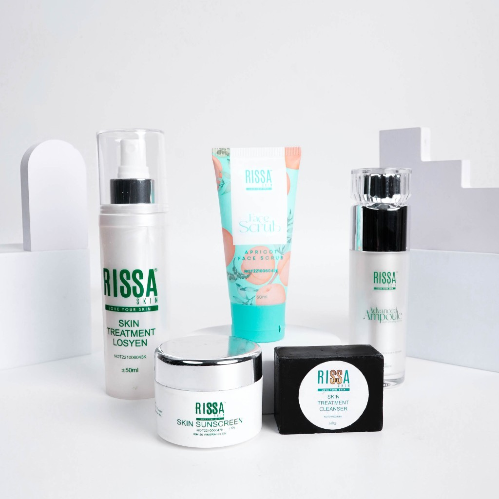 RISSA SKIN: SET JERAGAT (ADVANCE) CLEANSER (BAR/LIQUID) ADVANCE AMPOULE ...