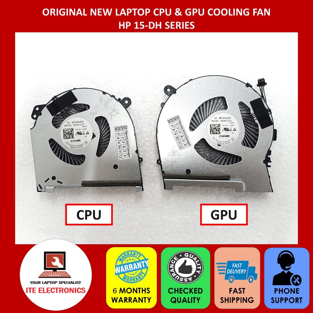 ORIGINAL NEW HP 15-DH SERIES LAPTOP CPU COOLING FAN | Shopee Malaysia