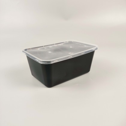 A1000 Black (TEKA) PP Rectangular Container with Lid, Capacity: 1000ml ...