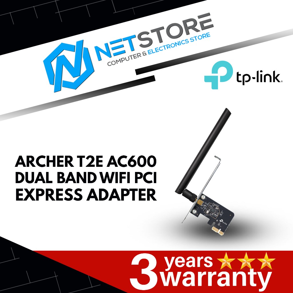 TP-LINK ARCHER T2E AC600 DUAL BAND WIFI PCI EXPRESS ADAPTER | Shopee ...