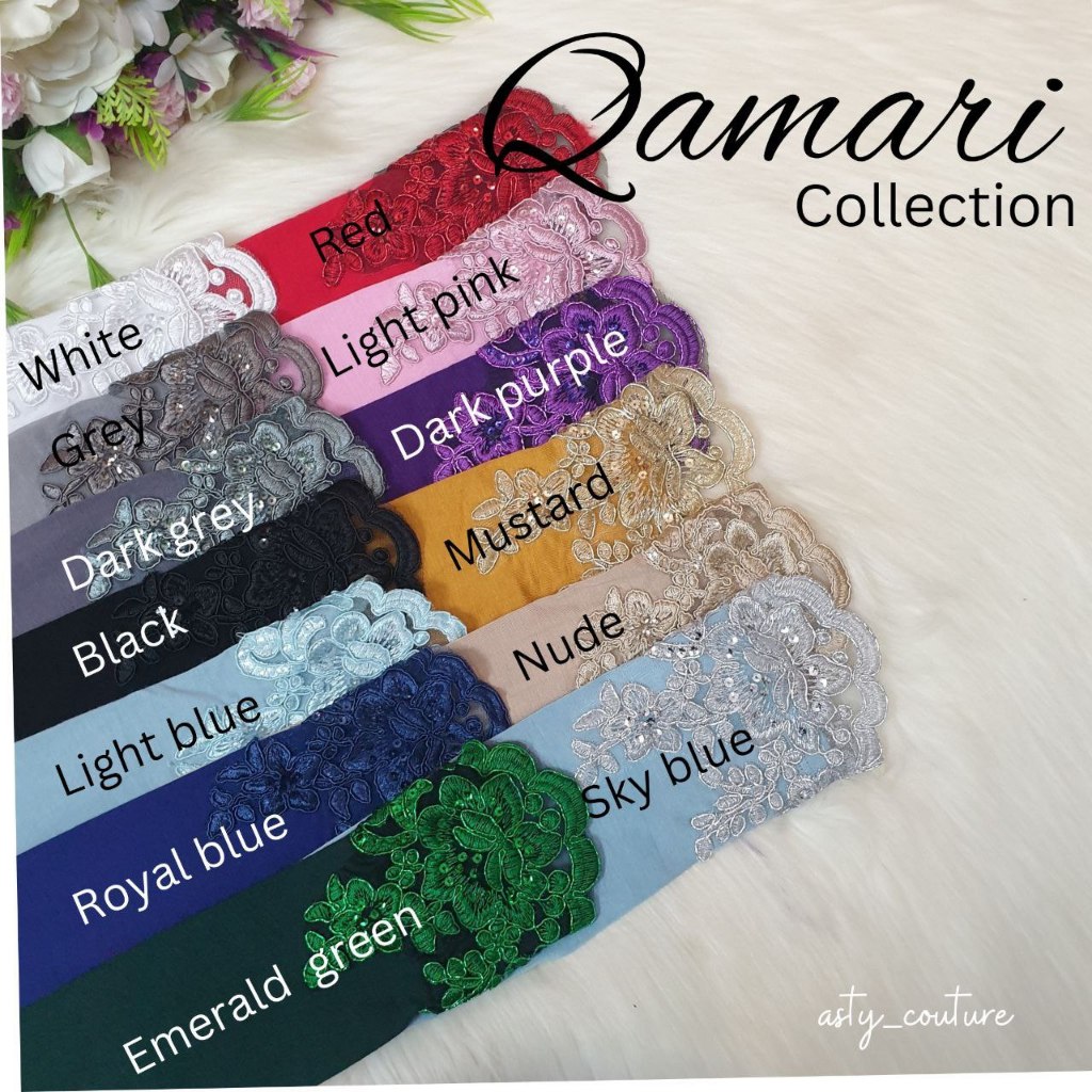 Handsock QAMARI By Asty Couture Lace Cotton Lycra | Shopee Malaysia