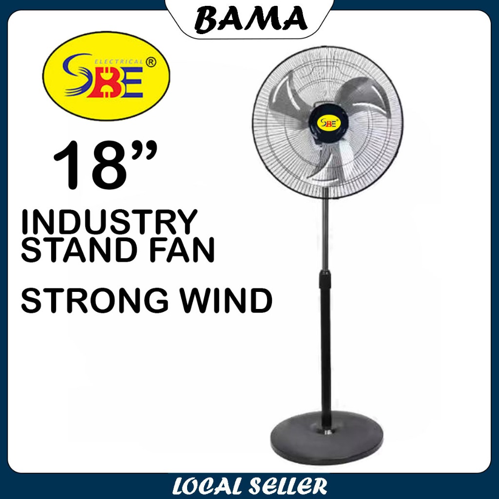 BAMA SBE Industry Stand fan 18 inch Strong Wind | Shopee Malaysia