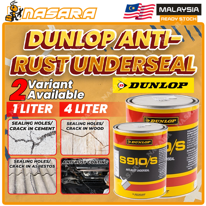 Nasara 1L / 4L Dunlop S910/S Anti-Rust Underseal Adhesive Kalis Karat ...