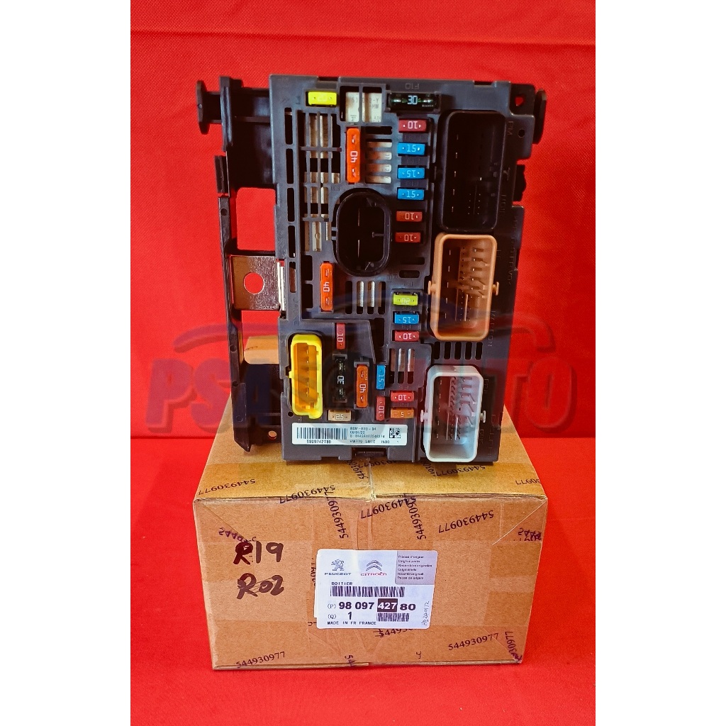Fuse Box BSM R19 (9809742780) for Peugeot 308 407 3008 C4 C5 Piccaso ...