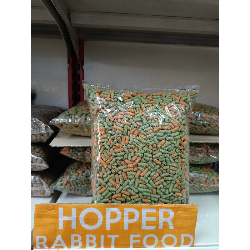 🐰[Repack 1kg] Hopper Rabbit Food/Makanan Arnab (Ultra Premium Extruded ...