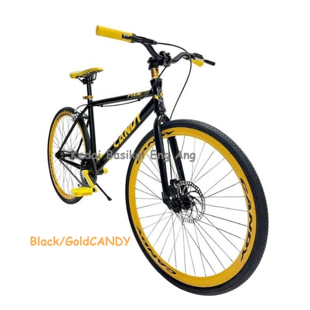Basikal Fixie HTG CANDY 700 Disc Brake ,ringkas dan colourful sesuai ...