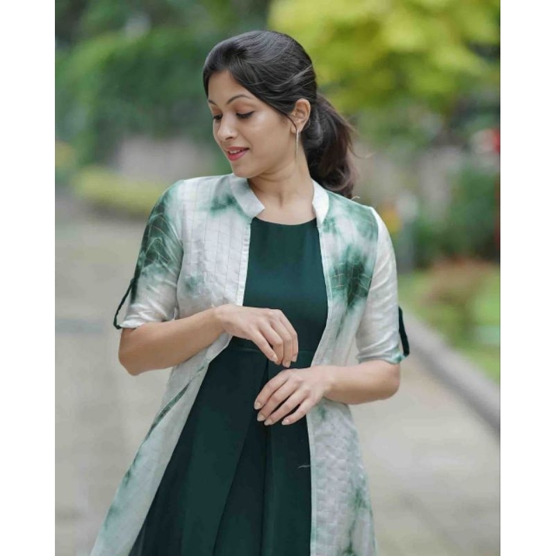 NEW ARRIVAL BRAND NEW CONCEPT FULL KURTI WITH SURGE (KOTI) | Shopee ...