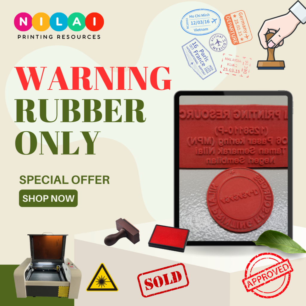 [Getah Sahaja] Rubber stamp custom, simple stamp, Name Stamp, Logo ...