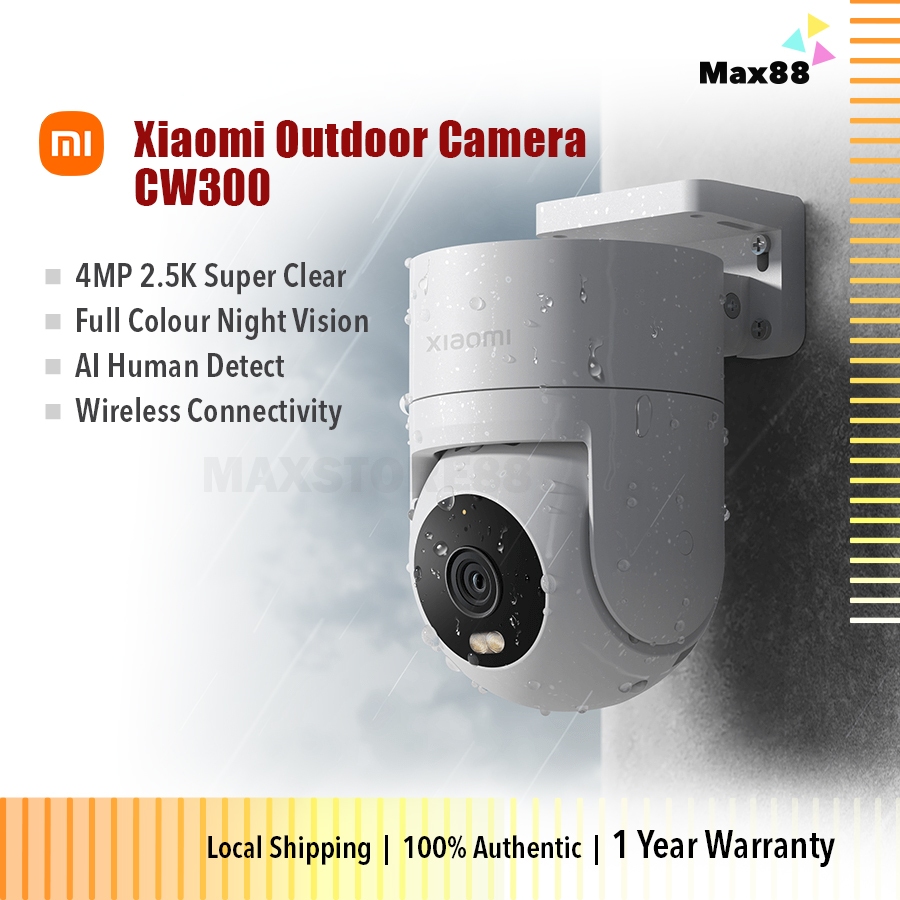 (Global) Xiaomi Outdoor Camera CW300 Smart WiFi Connect IP66 Waterproof ...