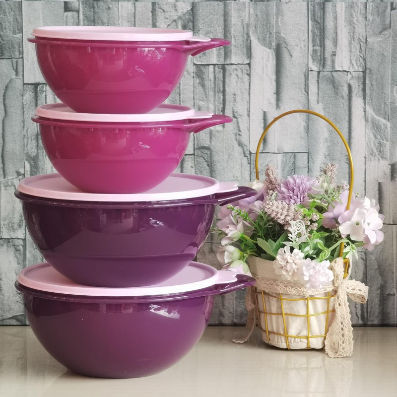 Tupperware Jumbo Thats A Bowl 14L Pink Thats A Bowl Tower set with ...