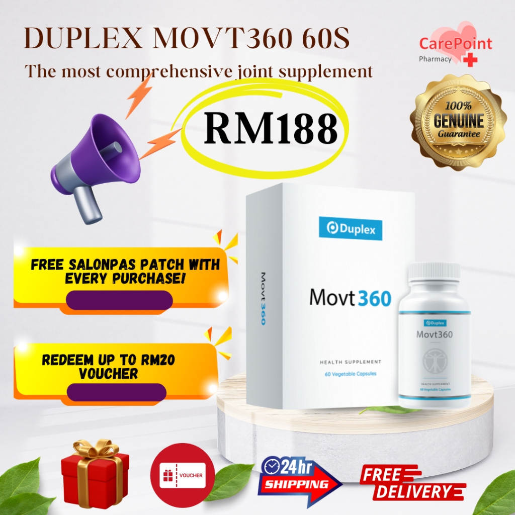 DUPLEX MOVT360 60 VEGETABLE CAPSULES (EXPIRY DATE: 12/2025) | Shopee Malaysia
