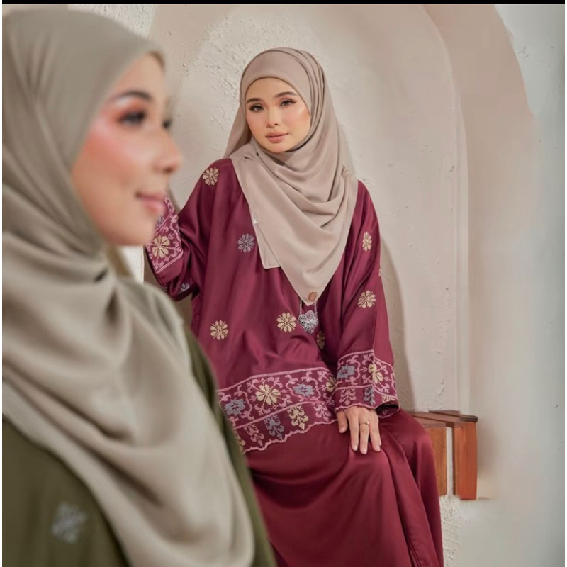 Blouse Kurung Kedah Turkish Full Embroidery pareo(By NR) | Shopee Malaysia