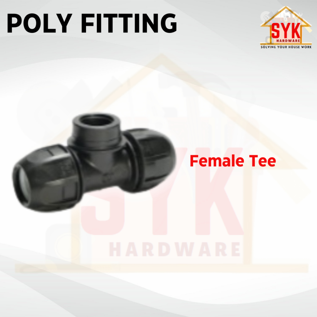 SYK Poly Fitting MTA FTA Female Elbow Male Tee Poly Pipe Connector HDPE ...