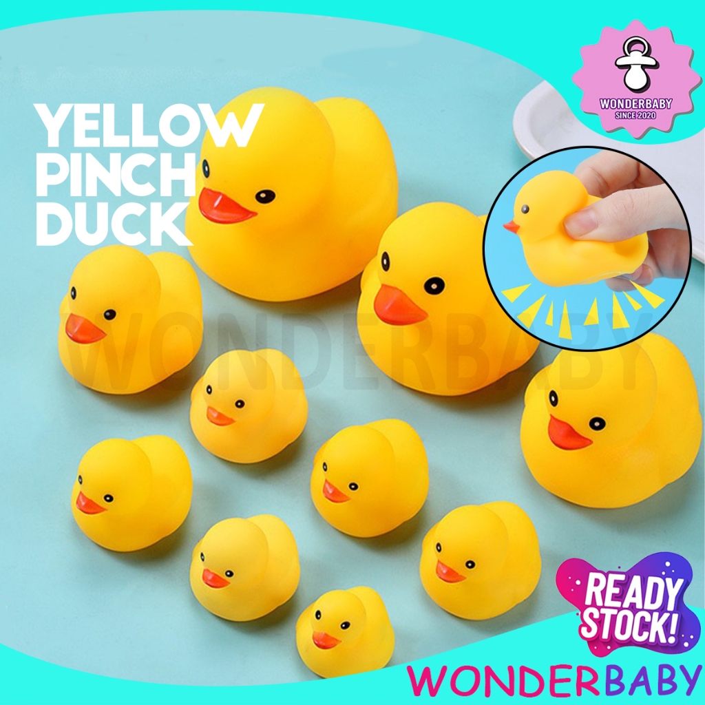 Wonderbaby 👼 Silicone Yellow Duck Bath Toy Set | Cute Duck Family Baby ...