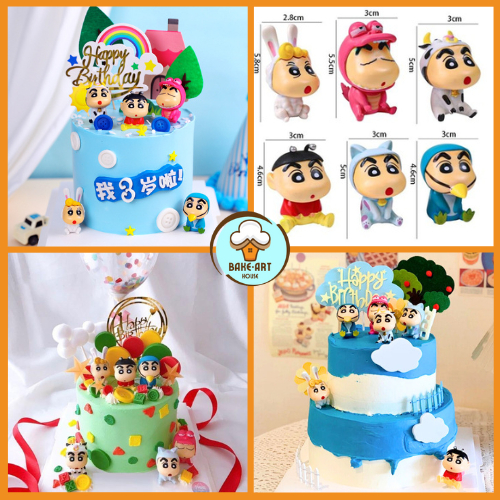 【READY STOCK】Crayon Sin Chan Cake Topper Shin-Chan Decoration ...
