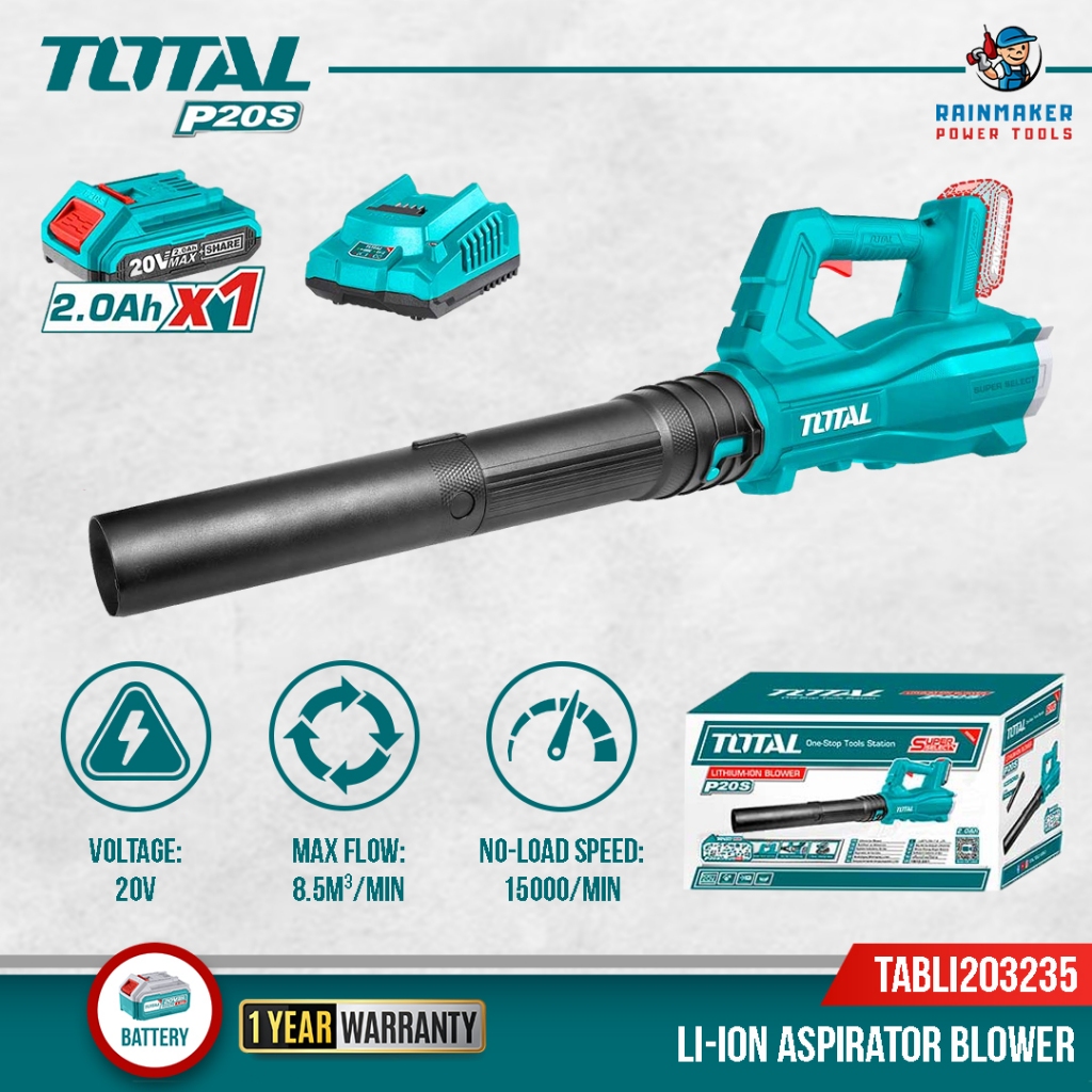 TOTAL P20s 20v Series Li-ion Cordless Aspirator blower, Dust blower ...