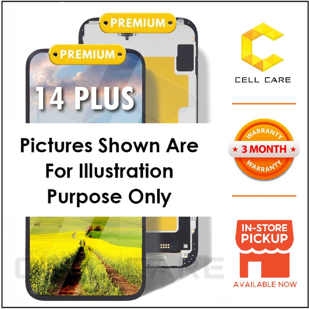 CellCare LCD Display Touch Screen Compatible For IP 14 Plus | Shopee ...
