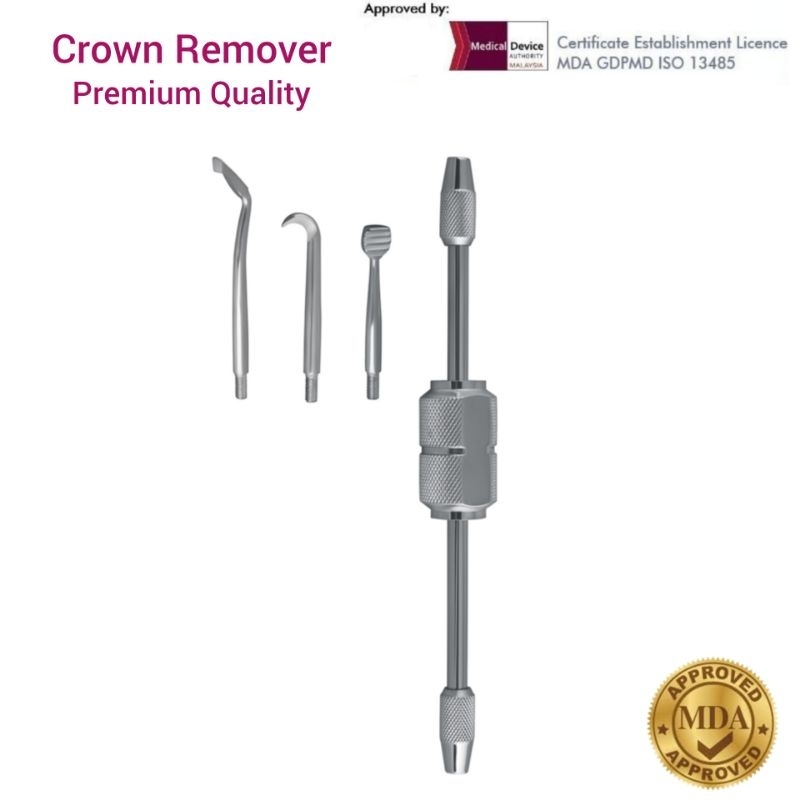 Dental Manual Crown Remover With Moveable Weight Kit With Attachable ...