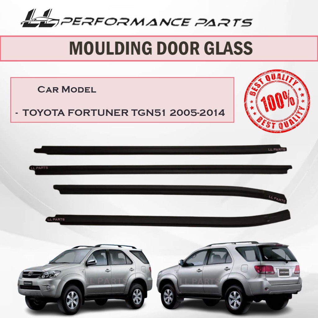 Original Toyota Fortuner TGN51 2005-2014 Door Moulding Lining Rubber ...