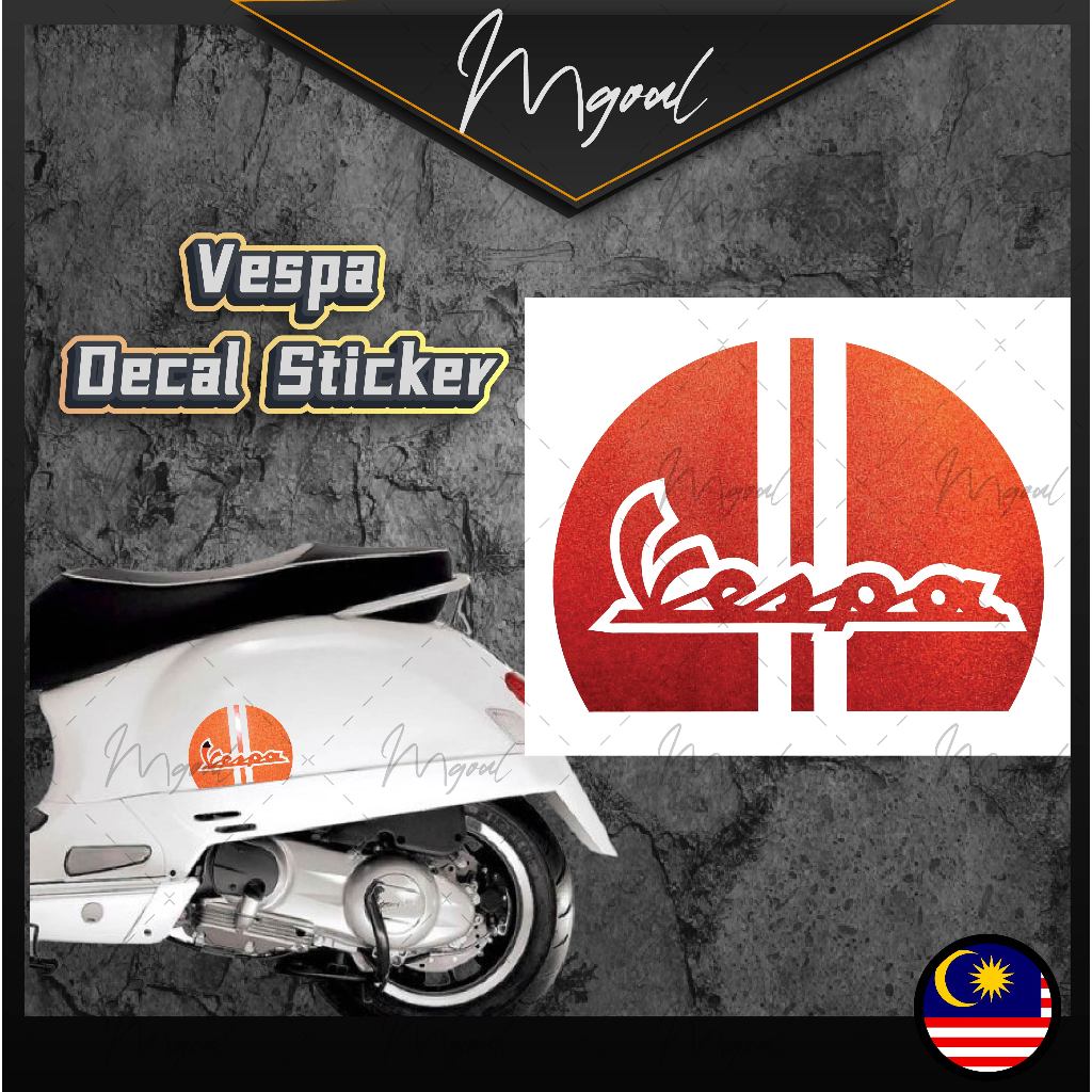Side Body Stickers for Vespa Scooter All Model GTS GTV LX LXV Sprint ...