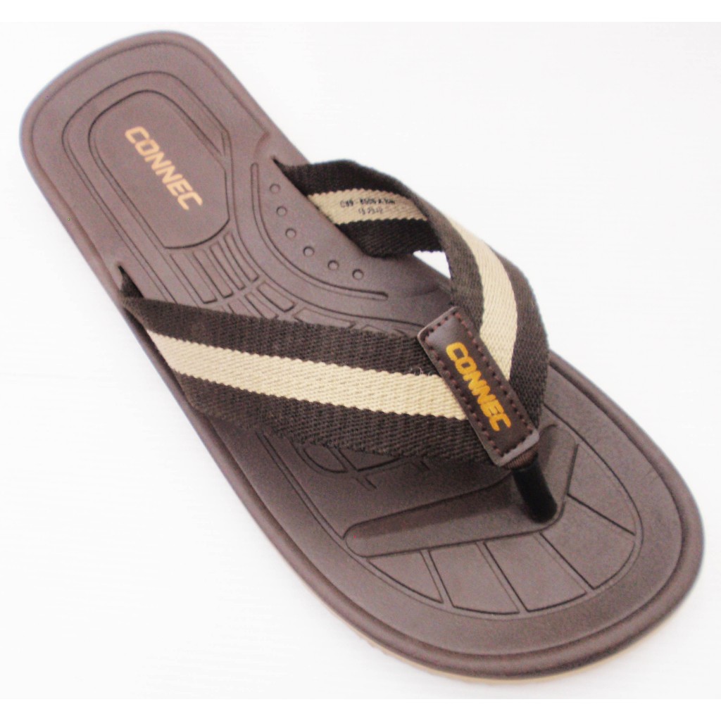 Connec Big Saiz Men Slippers - No.8506 (Brown) | Shopee Malaysia