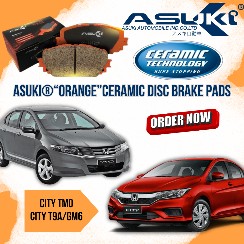 Honda City GM6 SEL T9A TMO IDSI Honda Jazz GK5 GE6 GE8 GD3 - ASUKI *Ceramic* Brake Pad ...