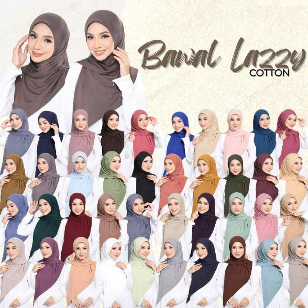 Discover Comfort and Style with BAWAL LAZZY Cotton Hijabs for Muslimah ...