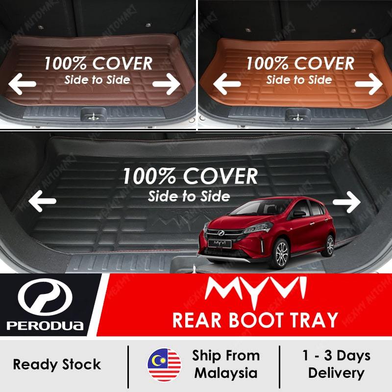 Perodua MYVI 2025 2024 Car Boot Tray Mat Accessories Bodykit Accessori ...