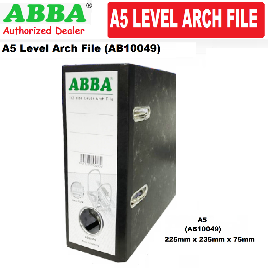 ABBA 3" A5 Arch File AB10049 (24pcs/carton) Baucer Payslip Salary ...