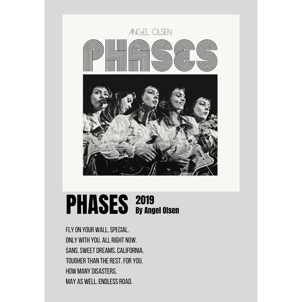 Album Cover Poster Phases by Angel Olsen | Shopee Malaysia