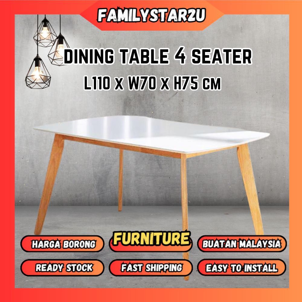 ️familystar2u - SNN 2014110x70cm Dining Table Meja Makan Computer Table ...