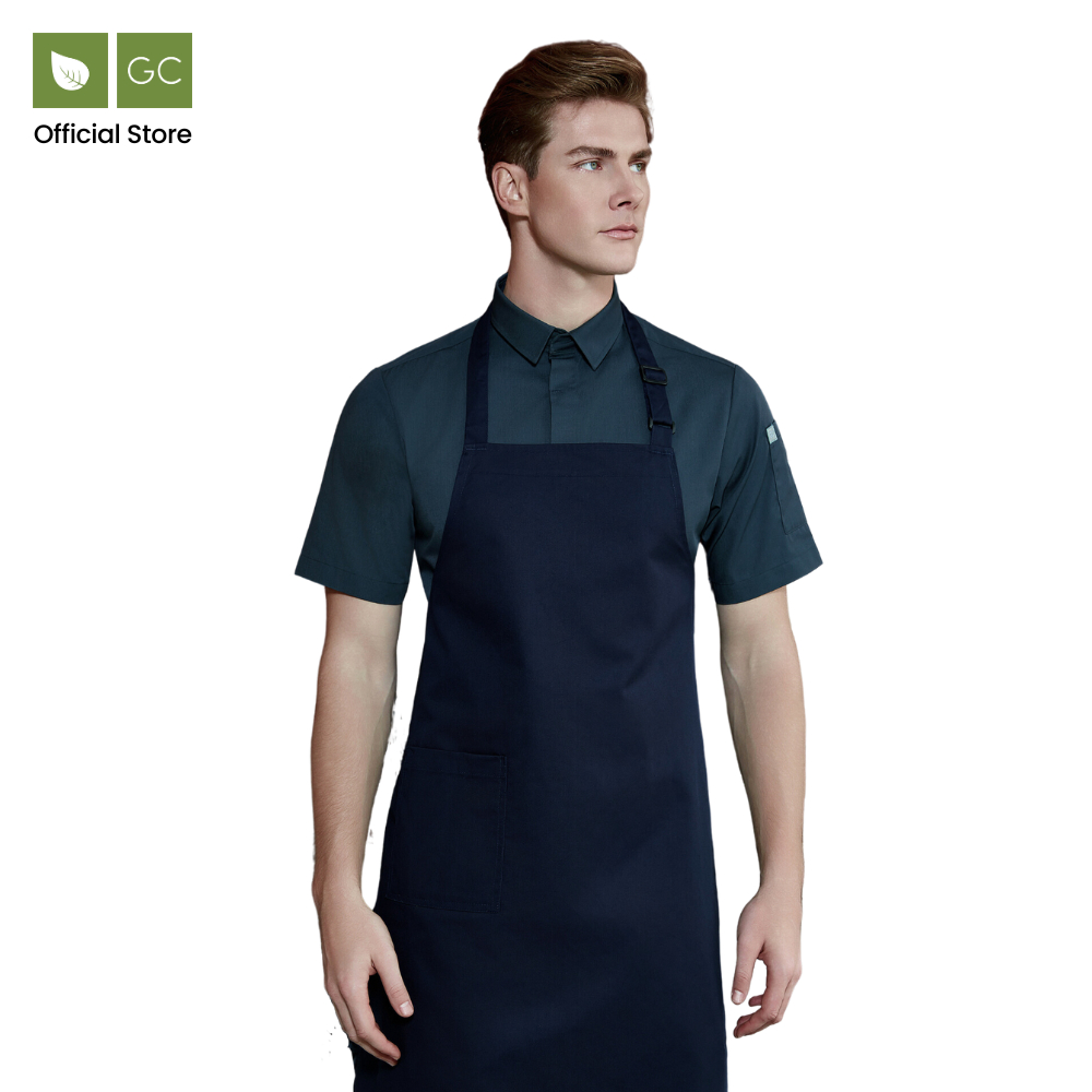 Navy Blue Bib Apron, Kitchen Apron | Shopee Malaysia