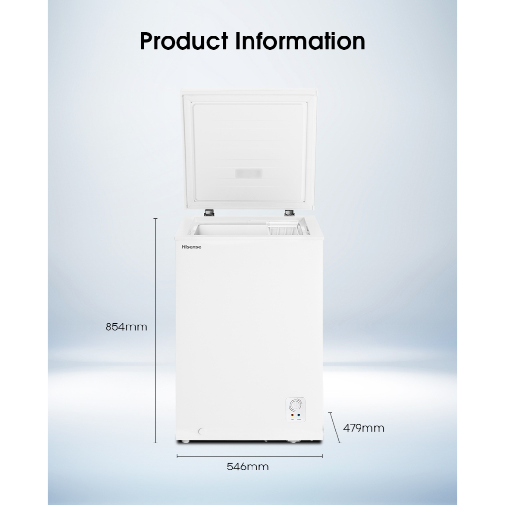 Hisense Chest Freezer 128Liter FC128D4BWPS | Shopee Malaysia