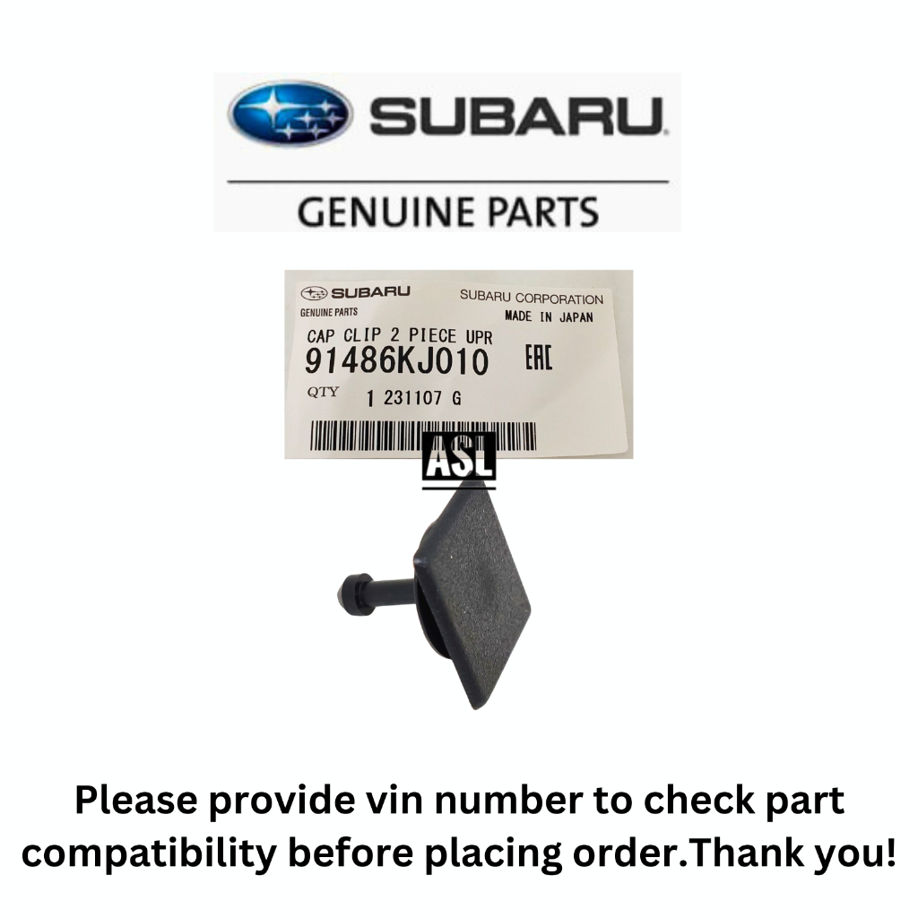 Genuine Subaru Cowl Panel Clip 91486KJ010 BRZ XV Forester Exiga Impreza ...