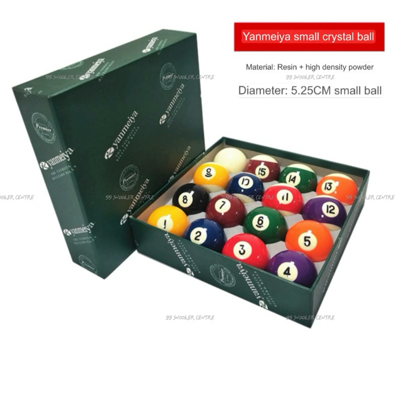 𝗬𝗔𝗡𝗠𝗘𝗜𝗬𝗔 Black Eight Crystal Billiard Balls American SNOOKER BALL ...