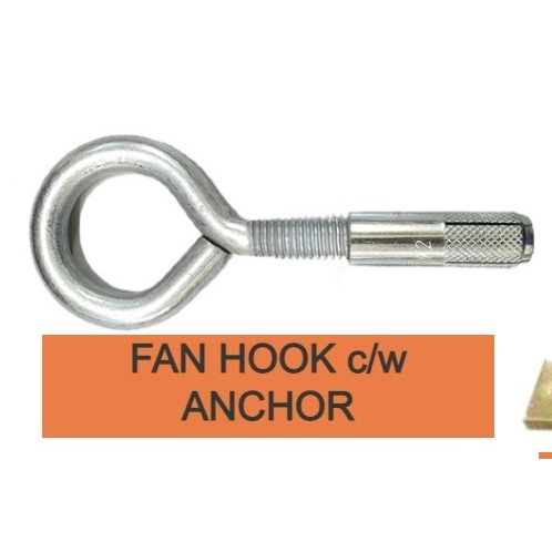 122 FAN HOOK FAN HOOK D / 123 FAN HOOK with SCREW / CANGKUK KIPAS / U ...