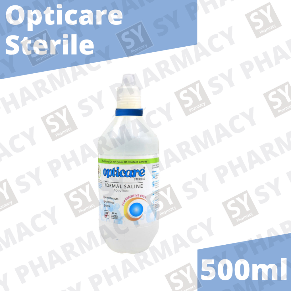 Opticare Normal Saline Solution 500ml (Exp: 11/2028) | Shopee Malaysia
