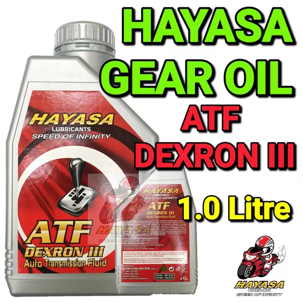 100% ORIGINAL HAYASA GEAR OIL MINYAK GEAR FOR CAR ATF AUTO TRANSMISSION ...