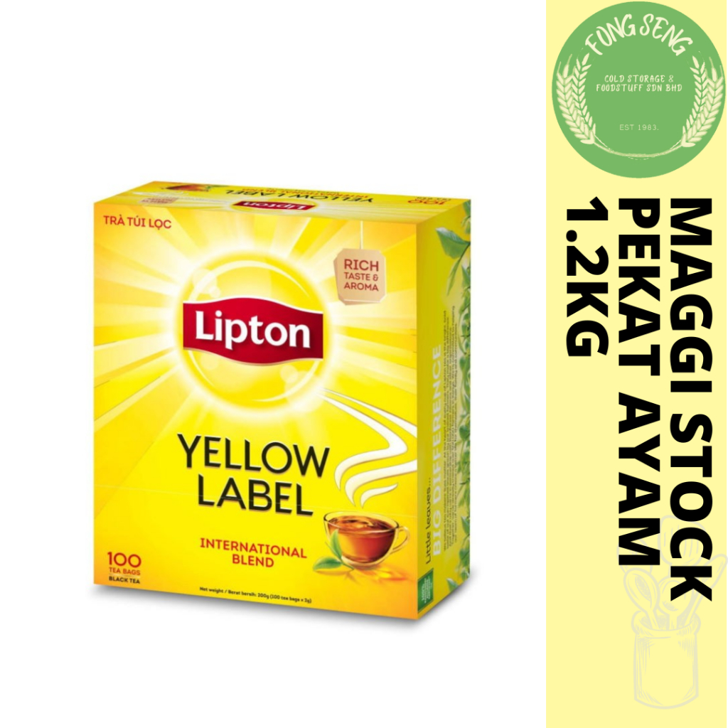 Lipton Yellow Label Tea Bag 100pcs | Shopee Malaysia