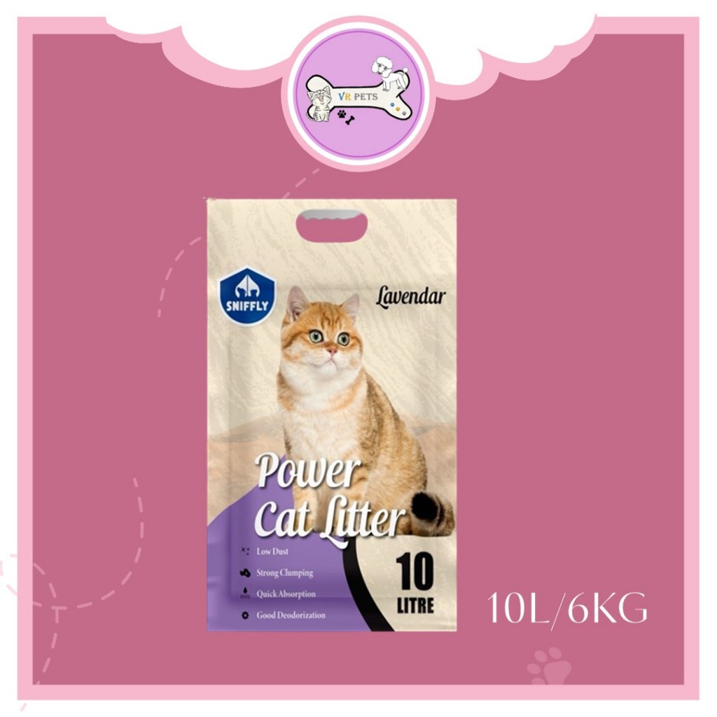 Sniffly Bentonite Cat Litter Sand 10L/6KG Bentonite Clay Super Clumping ...