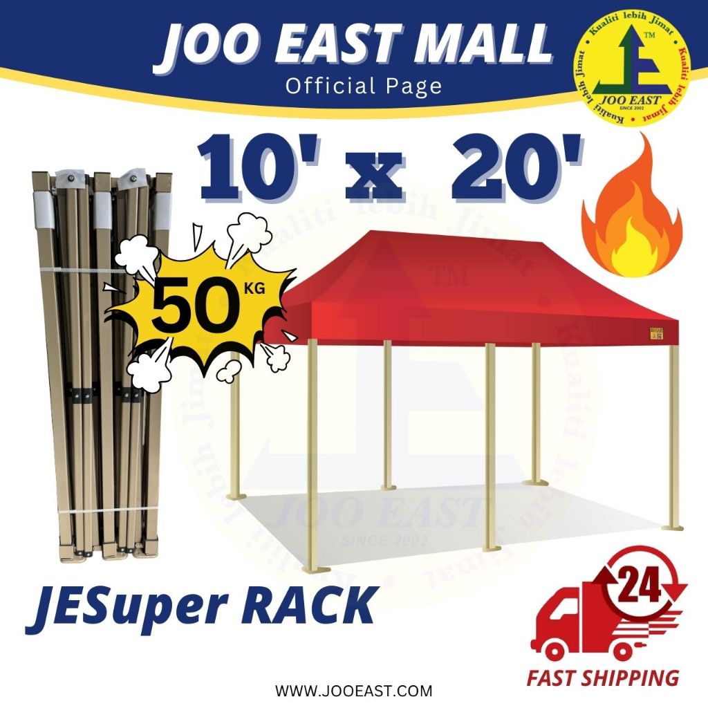 10' x 20' 🔥 50KG JESuper Rack Canopy Set [ JOO EAST ] Kanopi Pasar ...