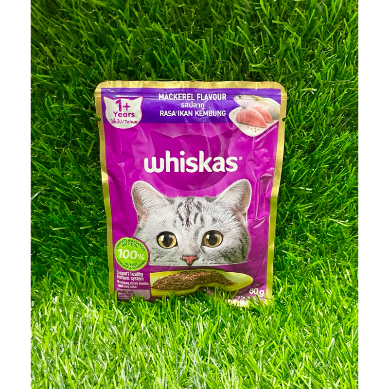 Whiskas Pouch (80g)1Box Wet Cat Food! With Real Chicken,Fish! Makanan ...