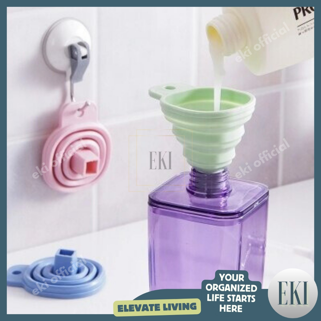Funnel Collapsible Oil Food Grade BPA Free Silicone Hopper Foldable ...