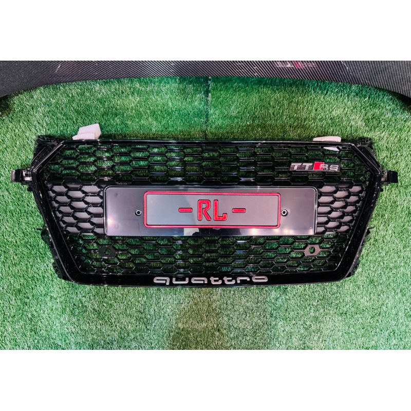 Audi TT MK3 TTRS Front bumper grill grille sarung logo emblem bodykit ...