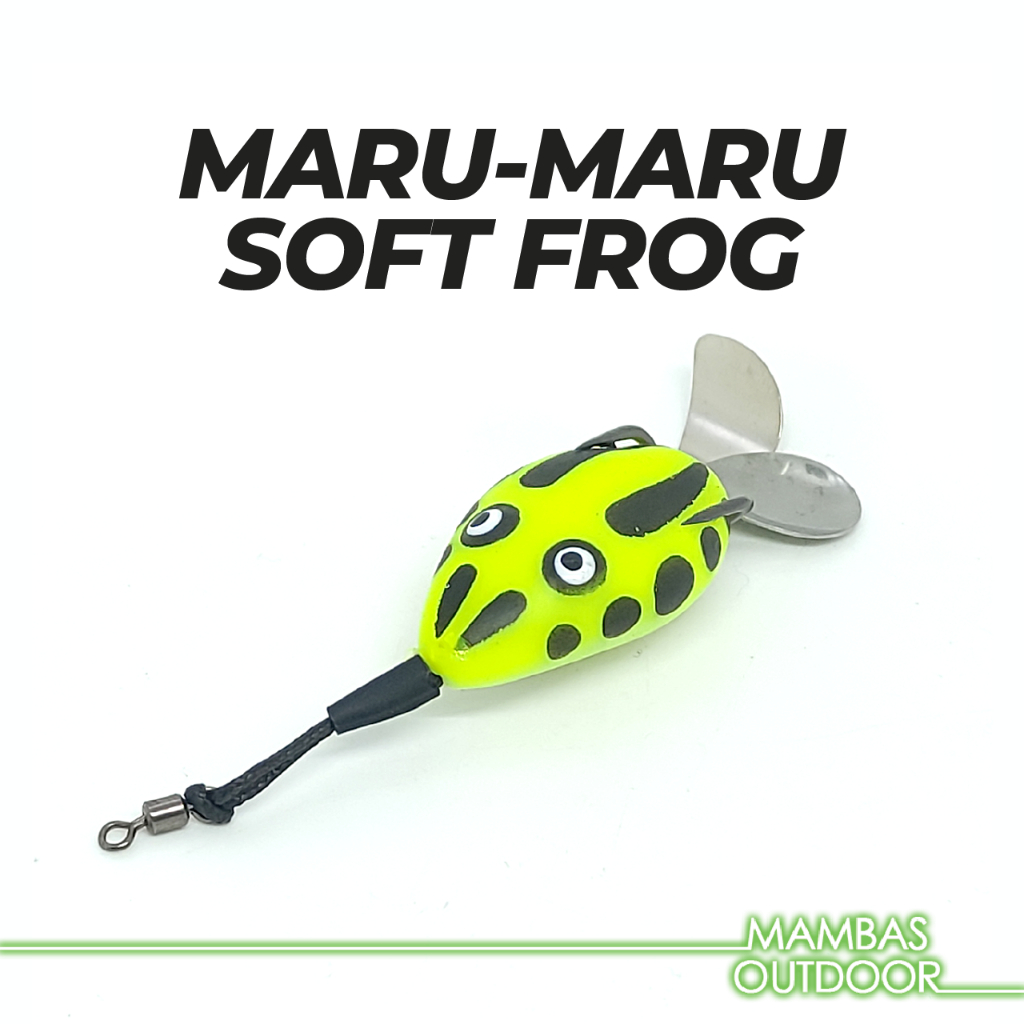 Maru-Maru Soft Frog 4cm / 5.6g Bait Gewang Umpan Katak Tiruan Casting ...