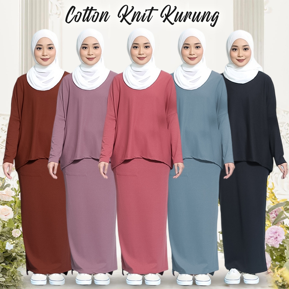 Baju Raya 2025 Knitting Pocky Settings / Women's Knit Suits / Pocky ...