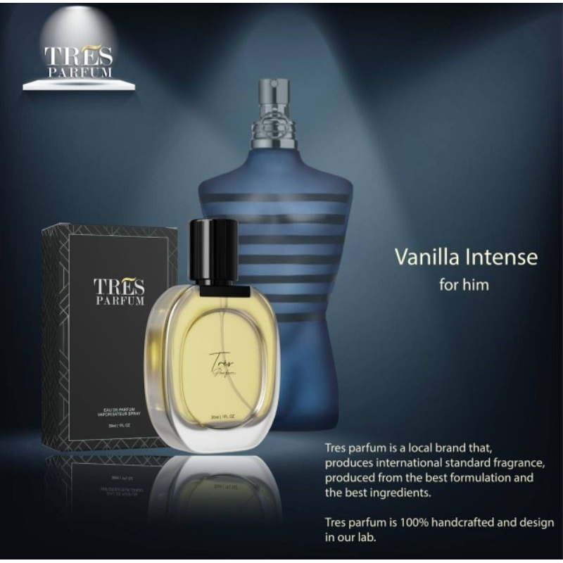 Vanilla Intense By Tres Perfume EDP Premium Blend 30ml | Shopee Malaysia