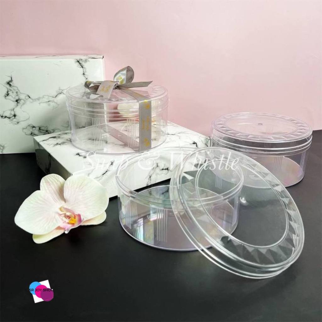 1 Carton 24pcs Balang Kuih Raya PL200A Cookie Jar Plastic Container ...